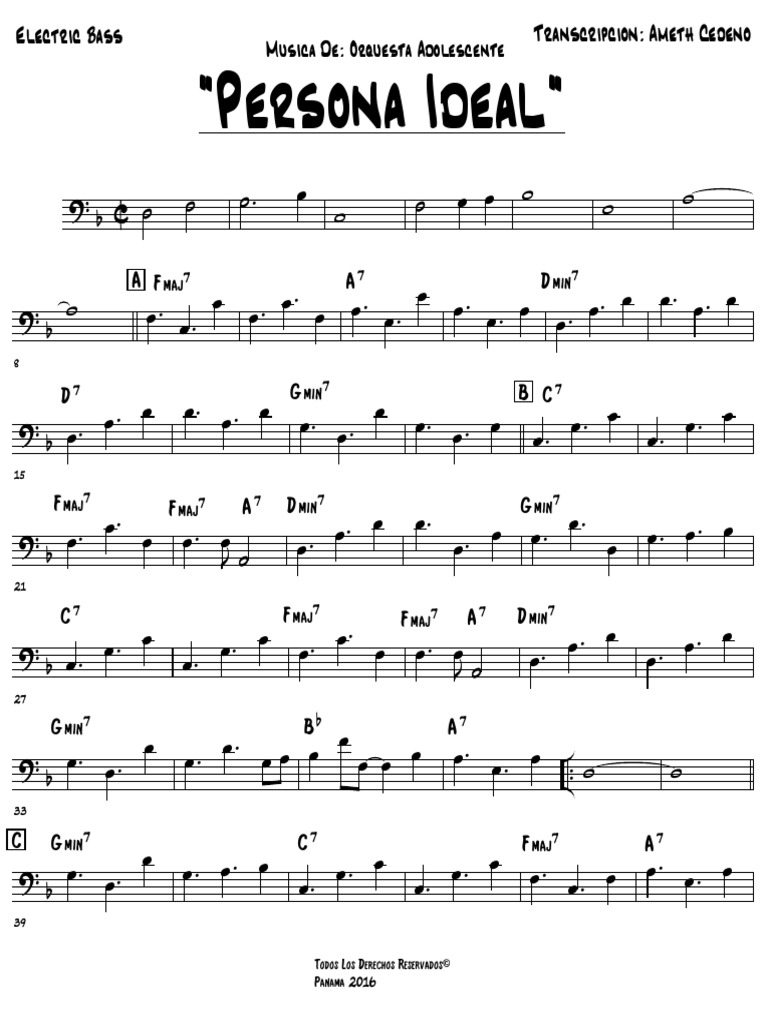 Persona Ideal - Bass | PDF