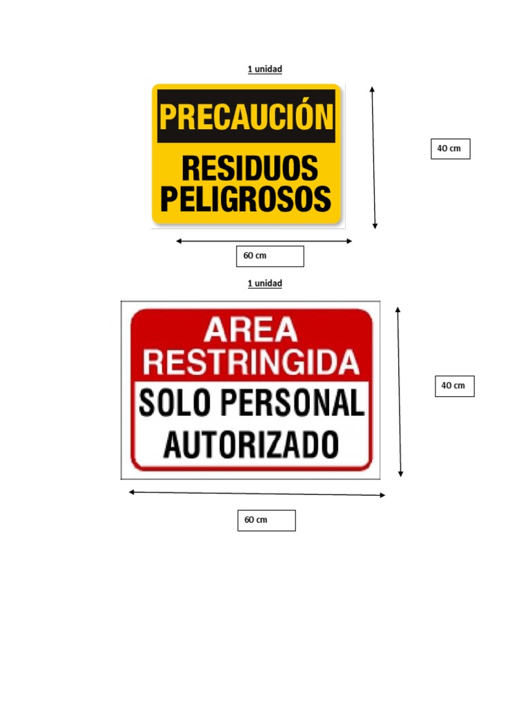 Señalizacion Varias para Acopio y Planta | PDF