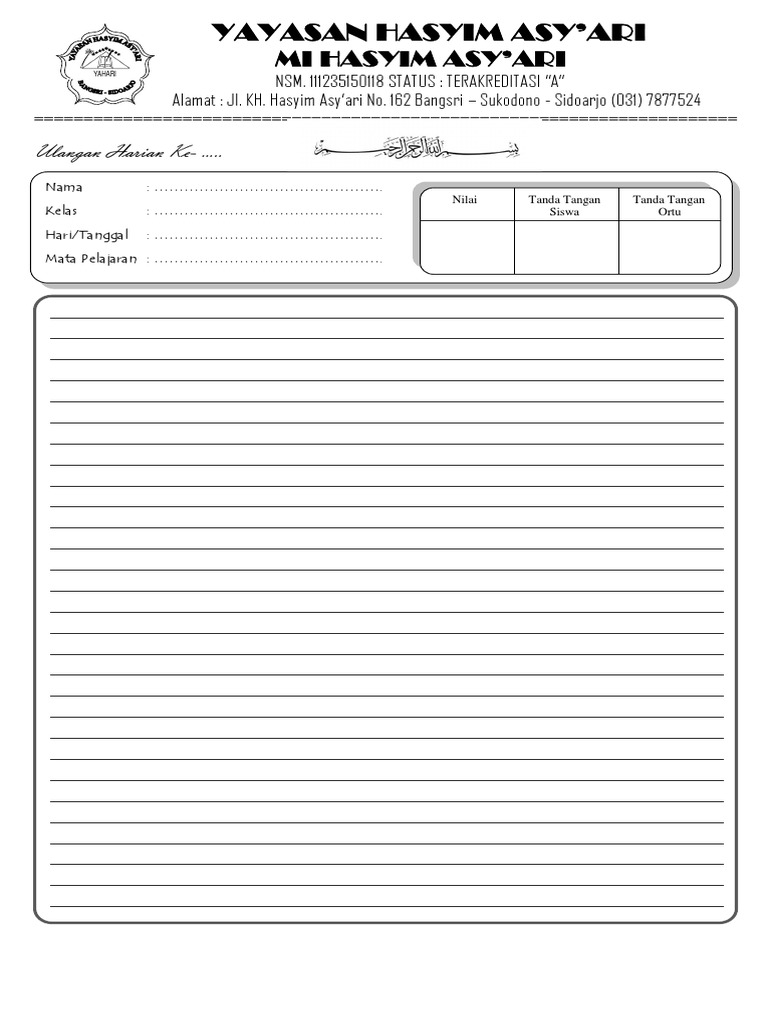 Kertas Ulangan | PDF