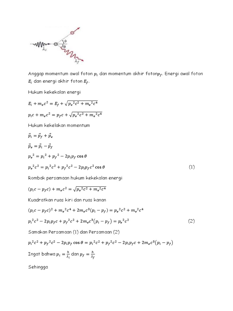Penurunan Efek Compton | PDF | Sains & Matematika