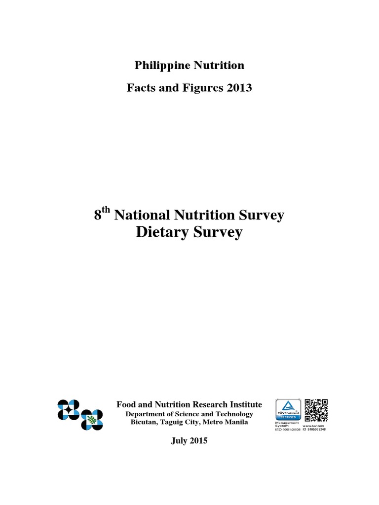 Dietary Survey | PDF | Nutrition Facts Label | Nutrition