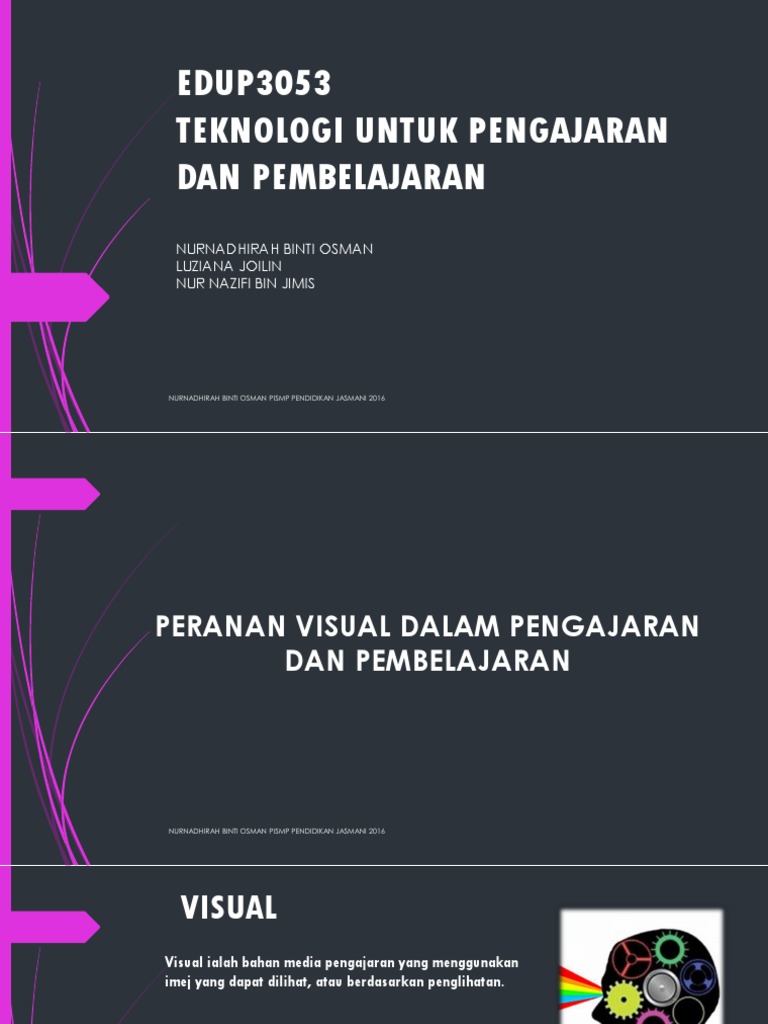 Edup3053 Peranan Visual | PDF