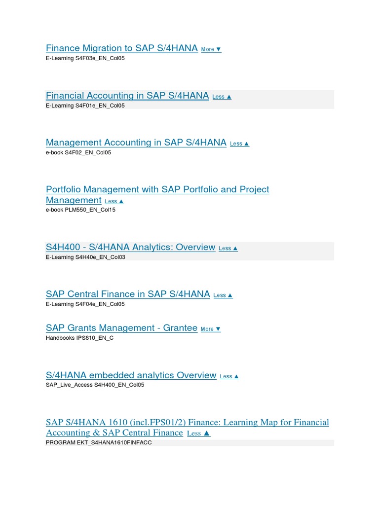 S4 HANA Books On SAP Learning Hub - To Red | PDF