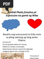 Grade 11 - Conative, Informative at Labeling Na Gamit NG Wika | PDF