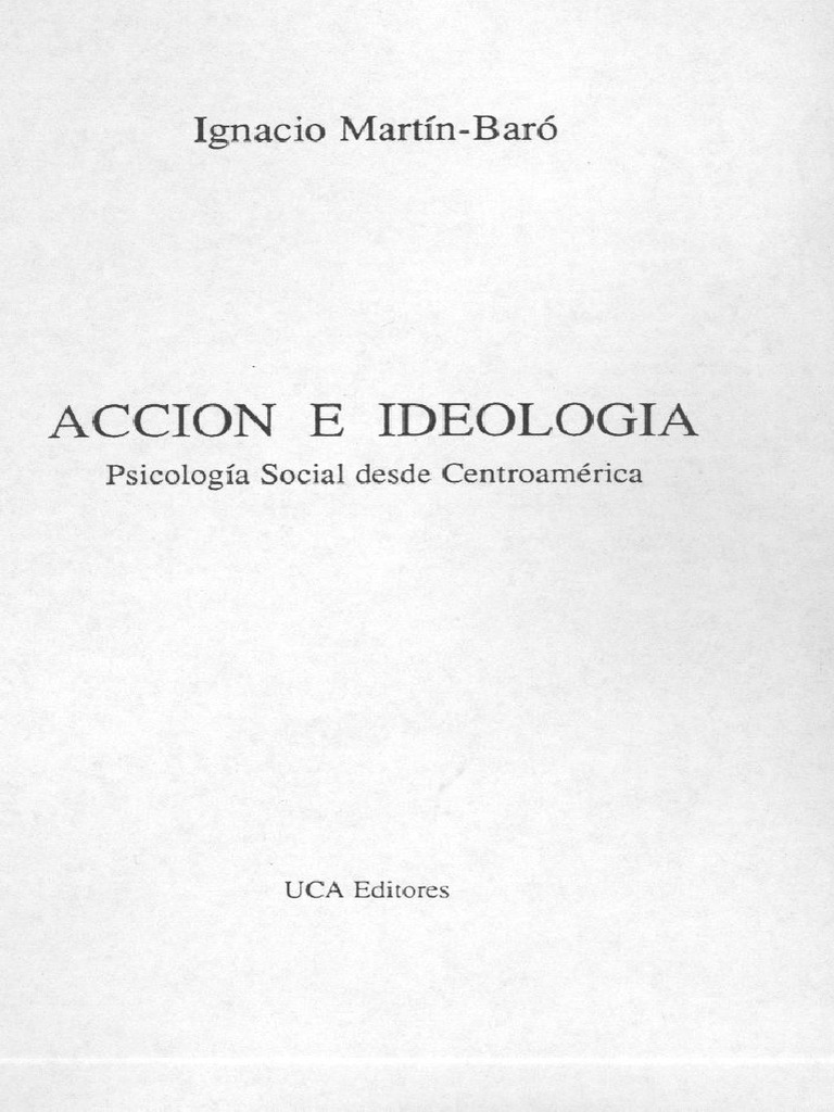 Accion e Ideologia-Martín Baro PDF | PDF