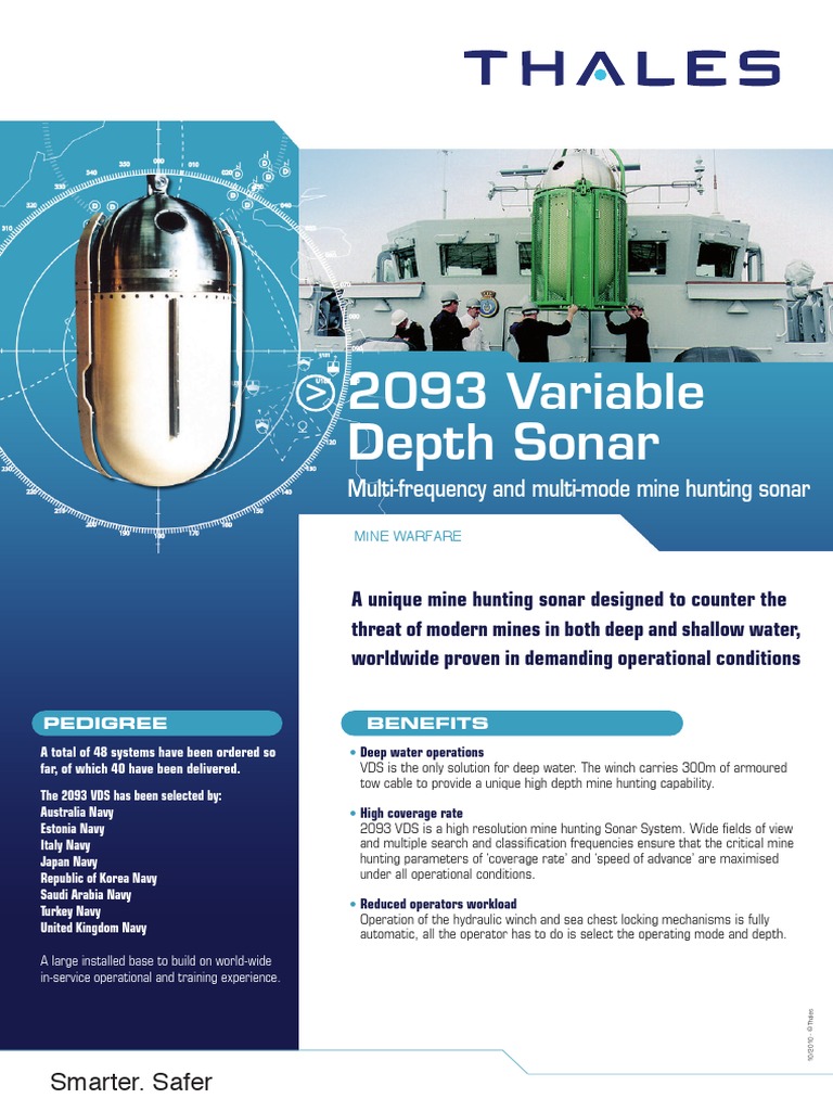 2093 Variable Depth Sonar | Sonar | Naval Mine