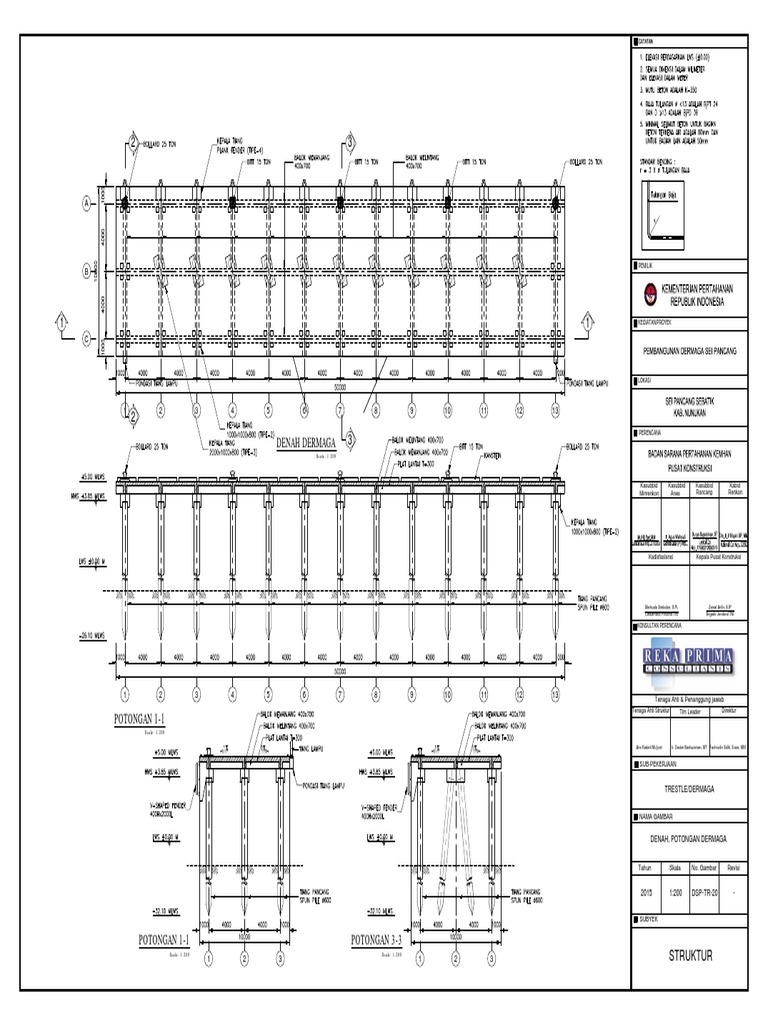 Denah Dermaga Trestle 2015 | PDF