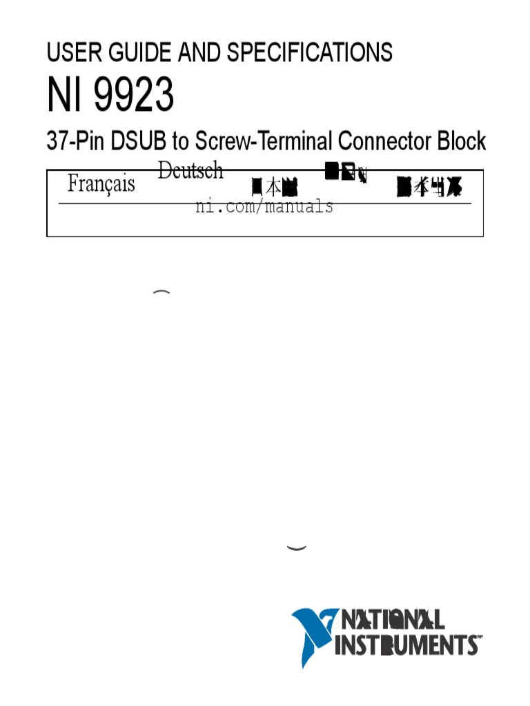 Ni 9923 Conector 37pin | Electrical Connector | Electrical Wiring