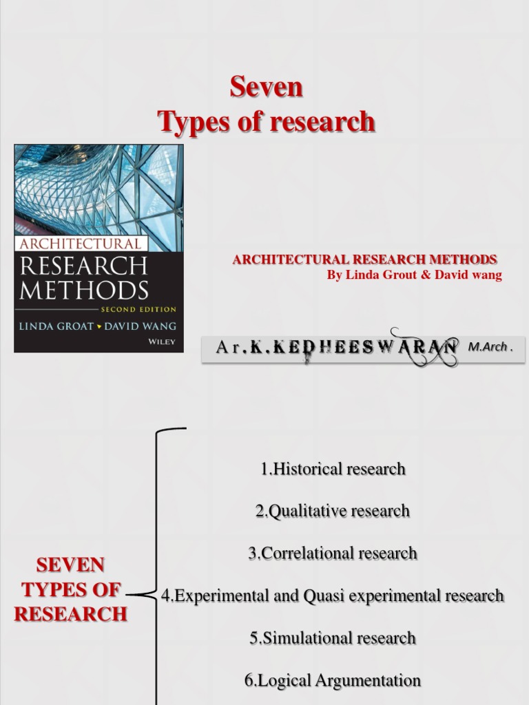 Seven Types of Architectural Research Methods | PDF | Social Science ...