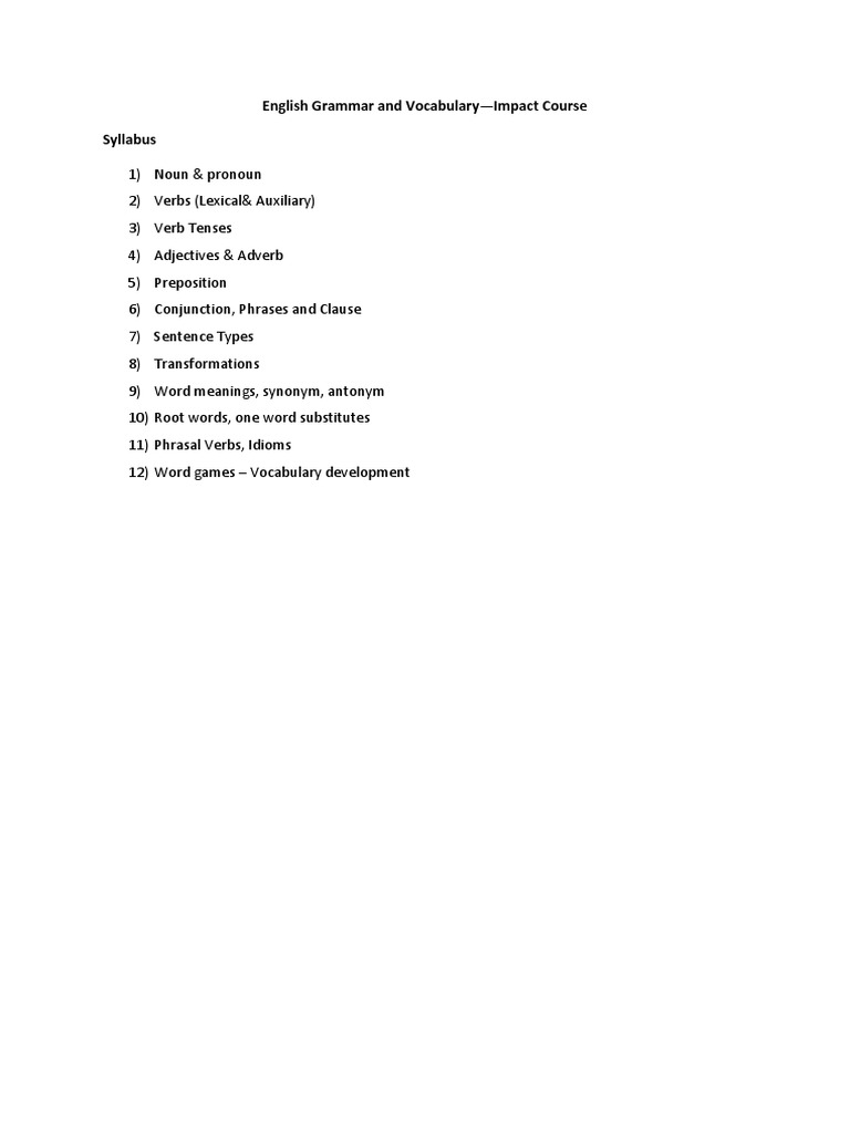 Mastering English Grammar and Vocabulary: A Comprehensive Course ...