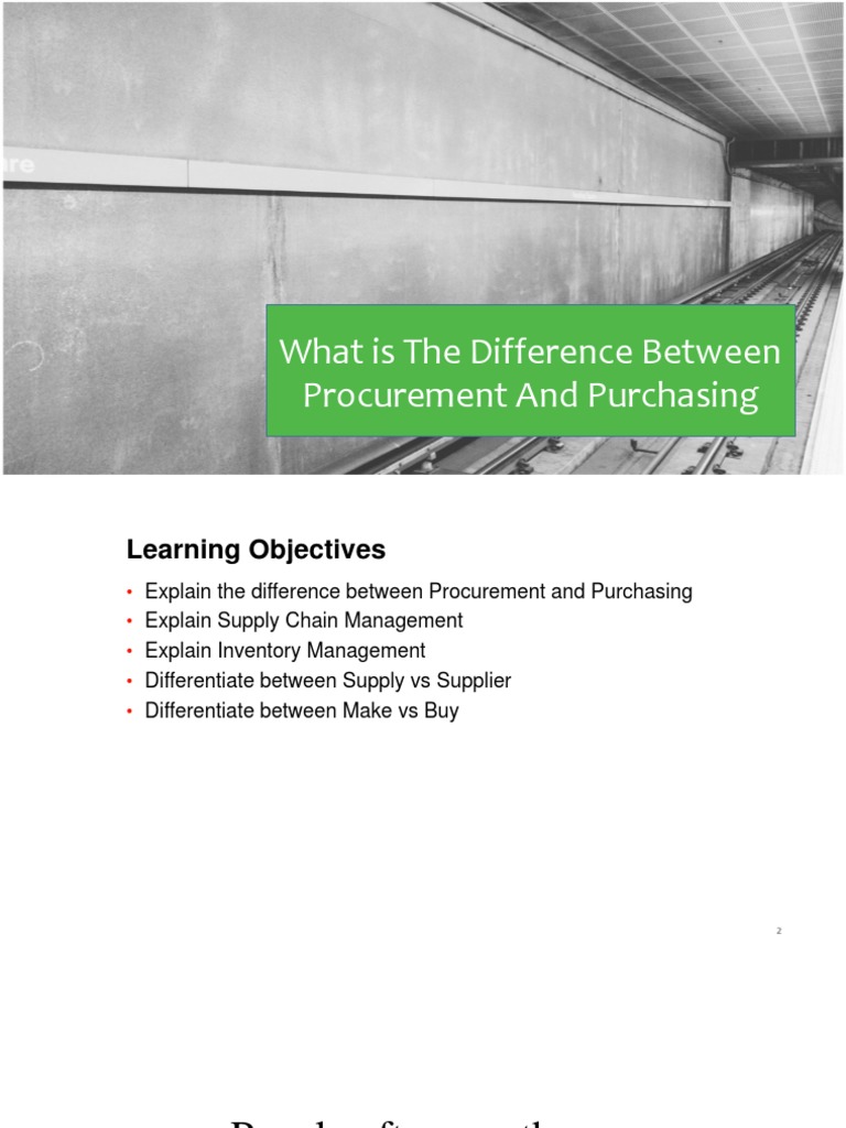 Chapter 1a (1) Procurement and Inventory Management | PDF | Procurement ...