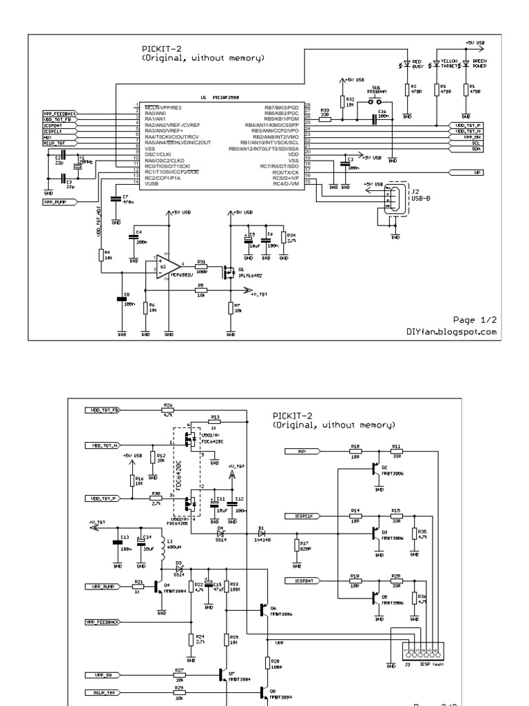 PICkit 2 Schematic PDF | PDF