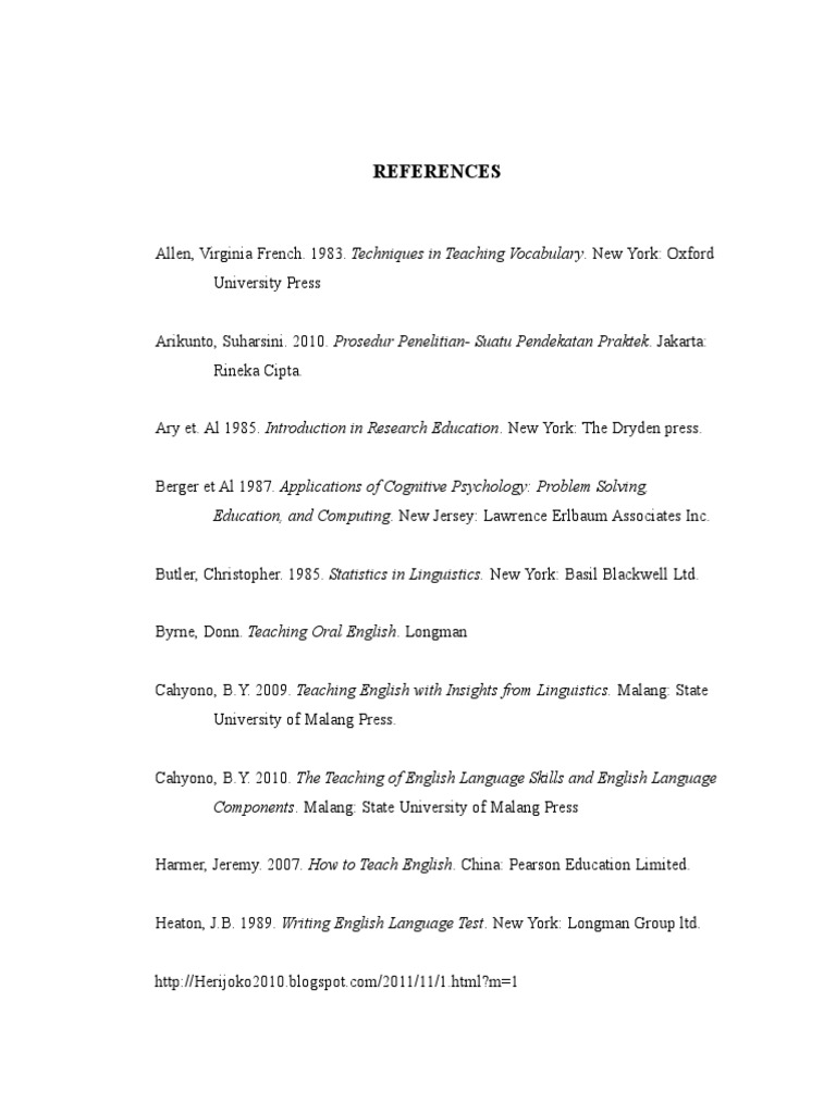 Reference and Appendices | PDF | Cognition | Teaching And Learning