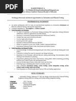 Capgemini Resume Template | PDF | Software | Computing