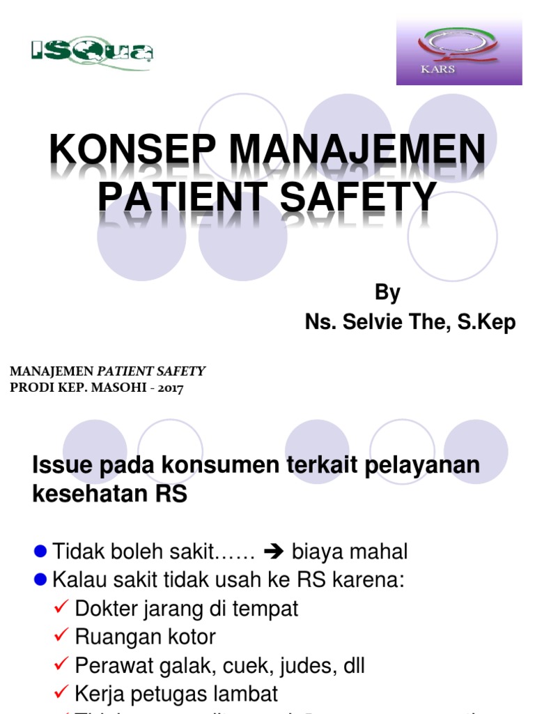 Konsep Manajemen Patient Safety Pdf