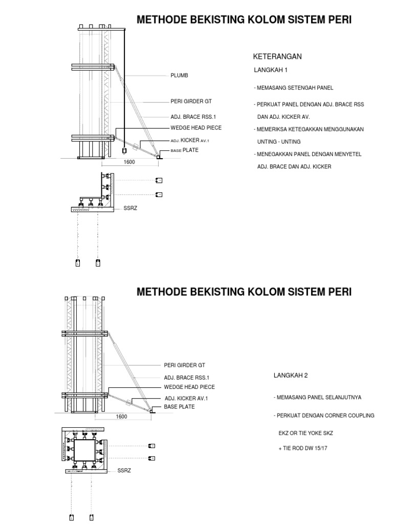 Panduan Bekisting Sistem PERI | PDF
