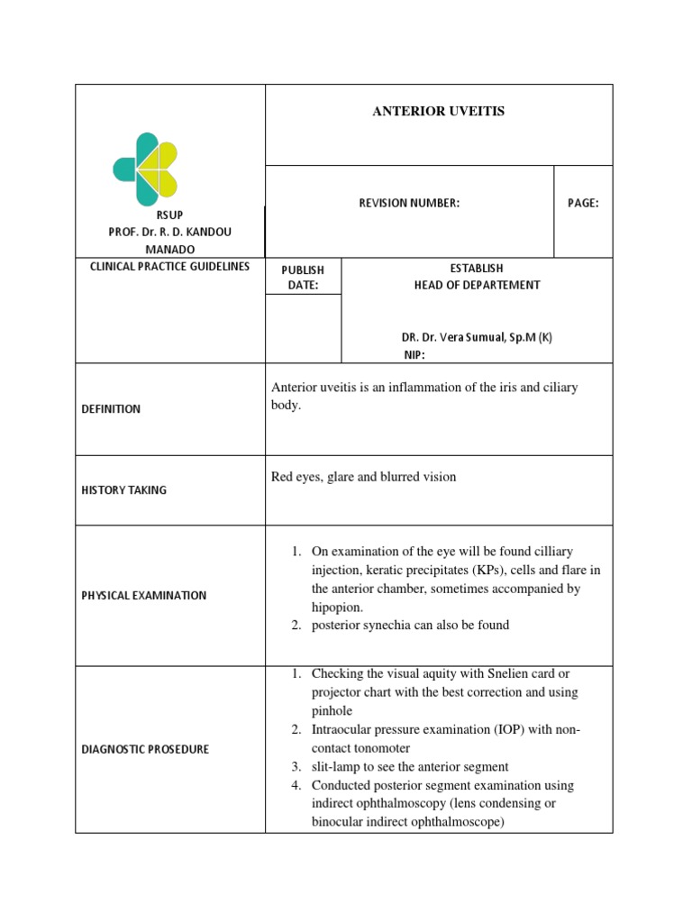 Blangko PPK Infeksi Inggris | PDF | Human Eye | Management Of Hiv/Aids