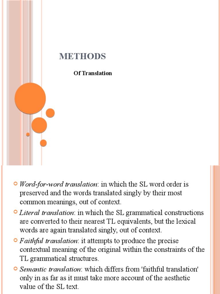 Methods of Translation | PDF | Translations | Poetry