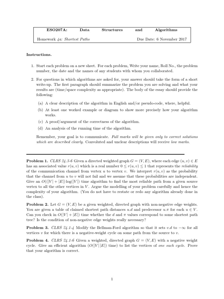 HW 4a PDF | PDF | Algorithms | Combinatorics