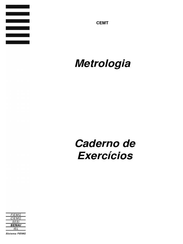 Caderno de Exercícios Metrologia - CEMT | PDF | Metrologia | Desenho ...