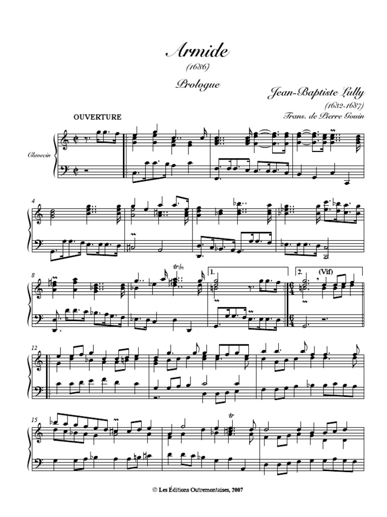 LULLY -Armide Ouverture | Musique baroque | Opéra