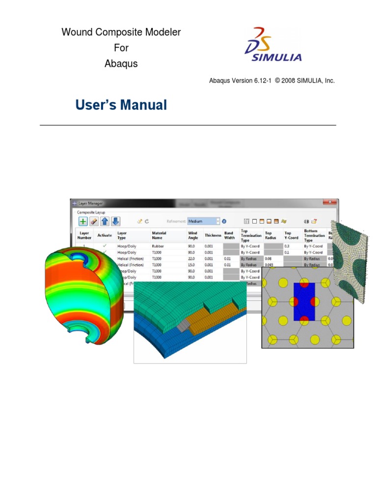 User's Manual: Wound Composite Modeler For Abaqus | PDF | Ellipse ...