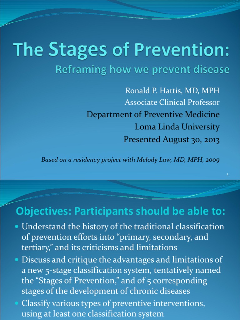 The Stages of Prevention 2013 | PDF | Preventive Healthcare | Hiv/Aids