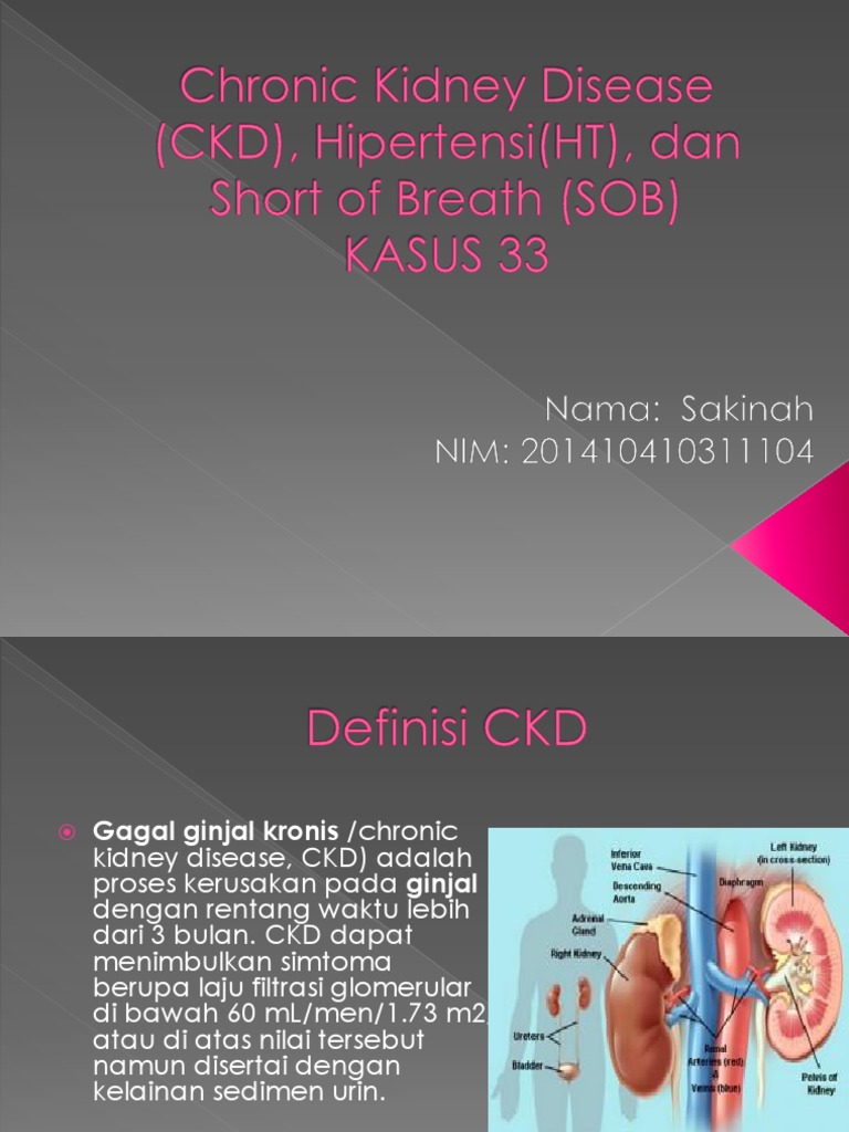 Chronic Kidney Disease (CKD), Hipertensi (HT) | PDF