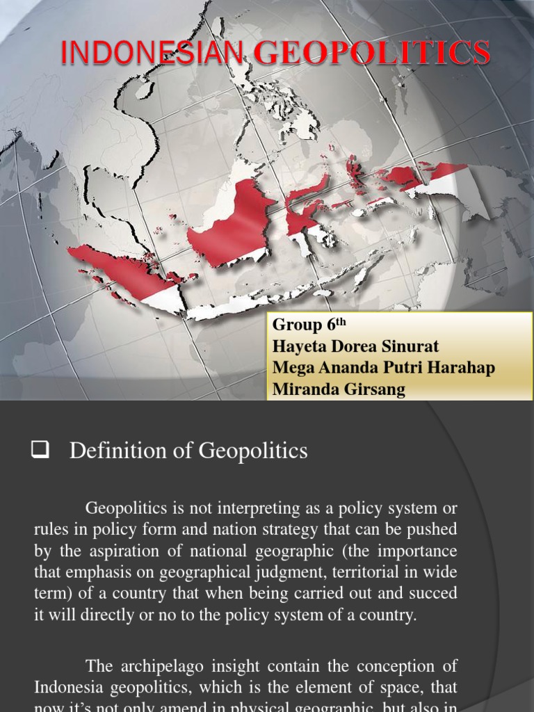 Indonesian Geopolitics | PDF | Geopolitics | International Relations