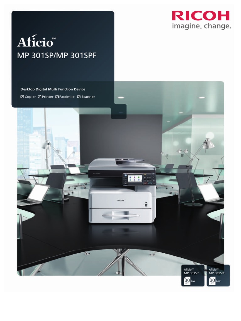 MP 301SP/MP 301SPF: Desktop Digital Multi Function Device | PDF | Image ...