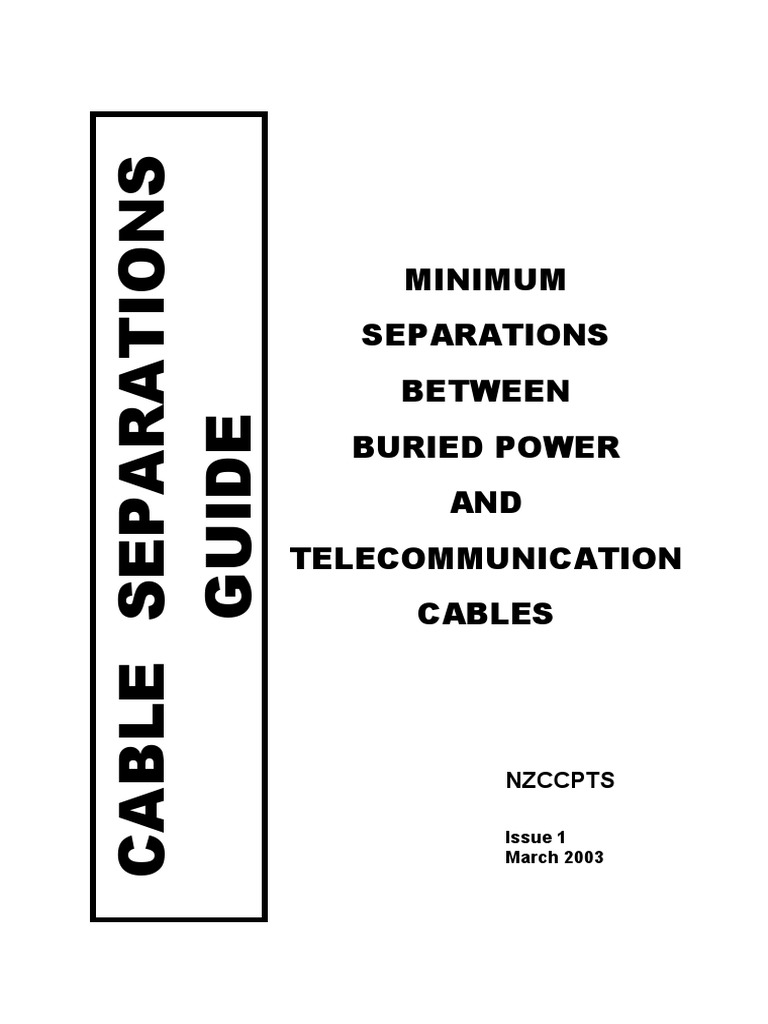 Separations Guide | PDF | Electrical Wiring | Telecommunication