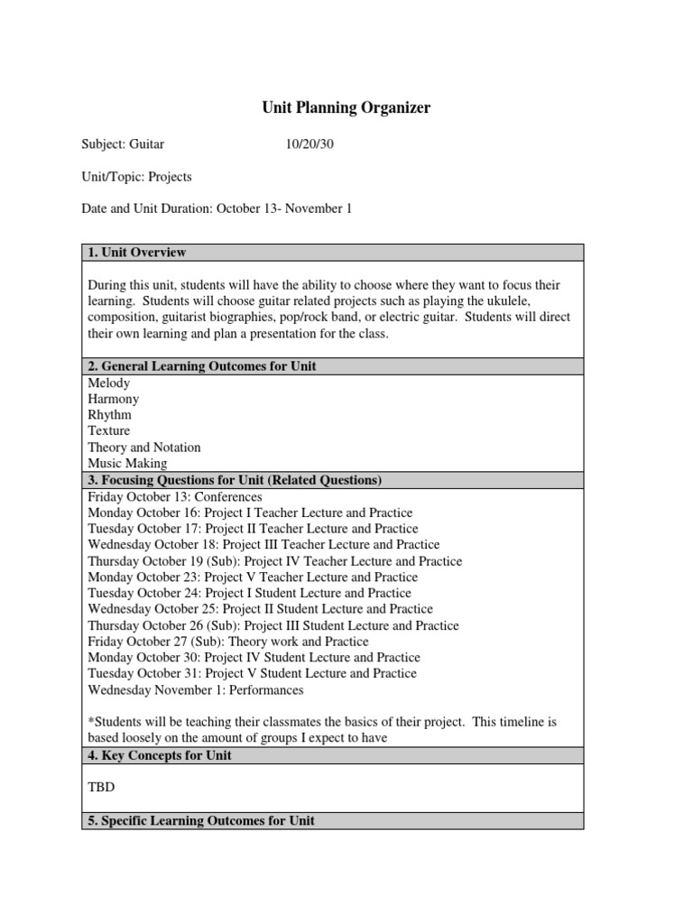 Unit 3-Projects | Download Free PDF | Educational Assessment | Rhythm