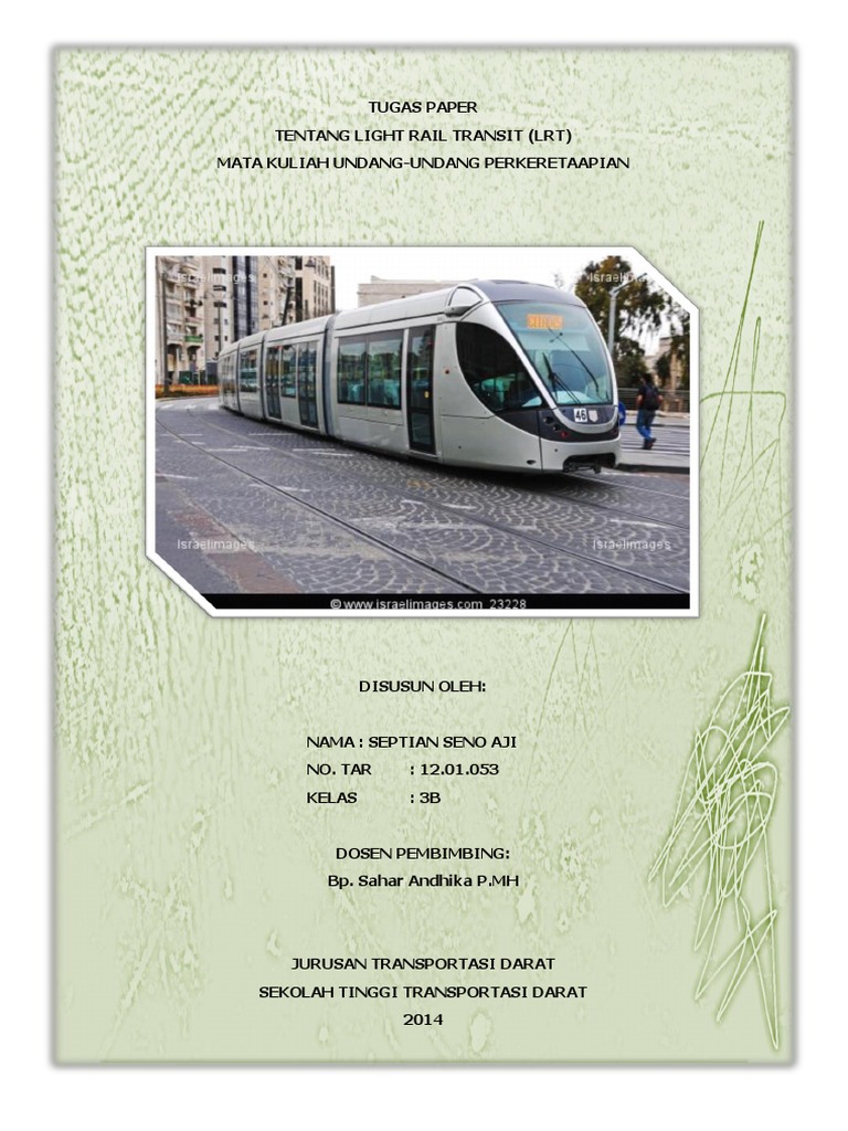 Transportasi Light Rail Transit LRT | PDF