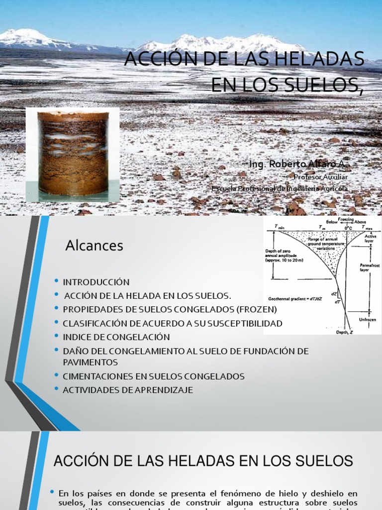 Efectos de las heladas en suelos agrícolas | PDF | Hielo | Agua