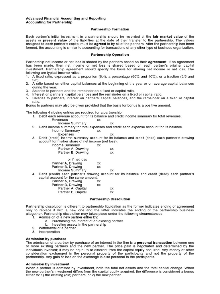 Sample Problems in Partnership | PDF | Debits And Credits | Partnership