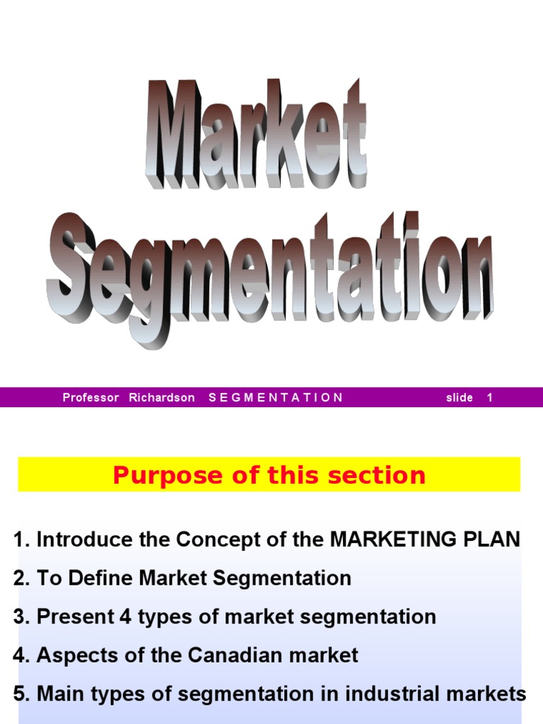 Market Segmentation | PDF | Market Segmentation | Marketing