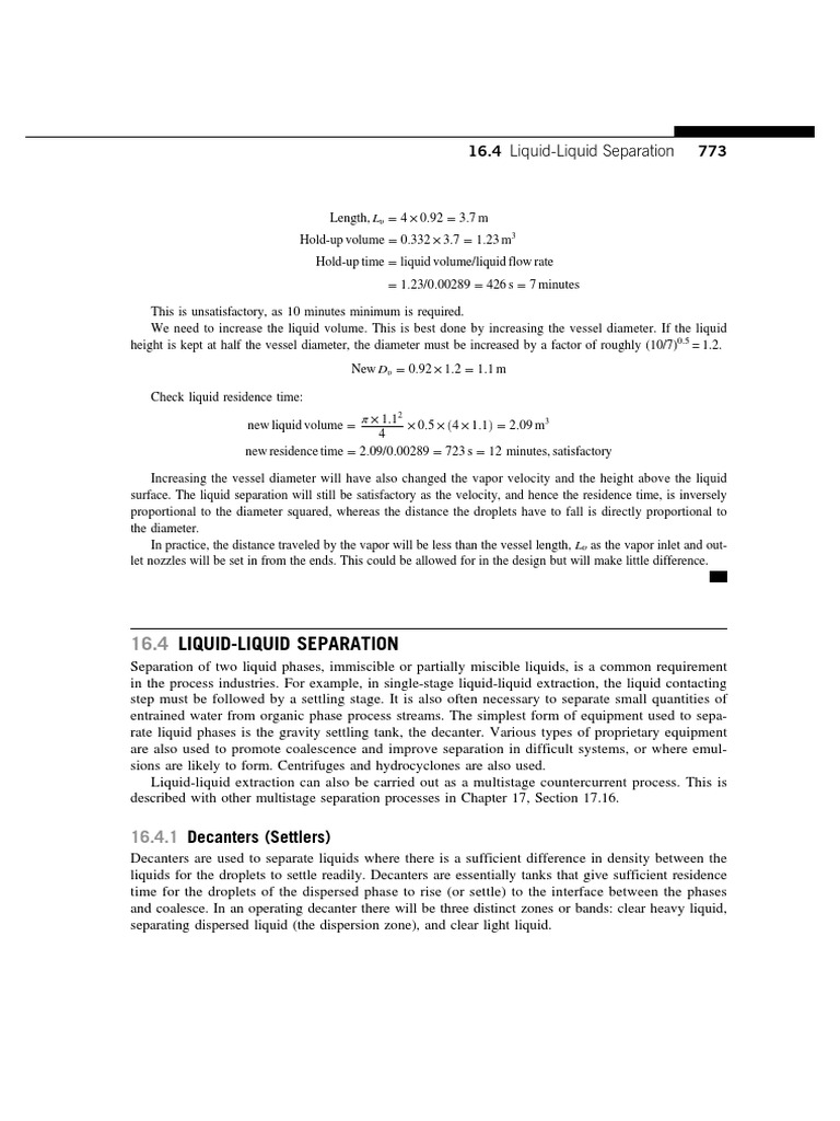 Chapter 16 Separation of Fluids | PDF | Liquids | Phases Of Matter