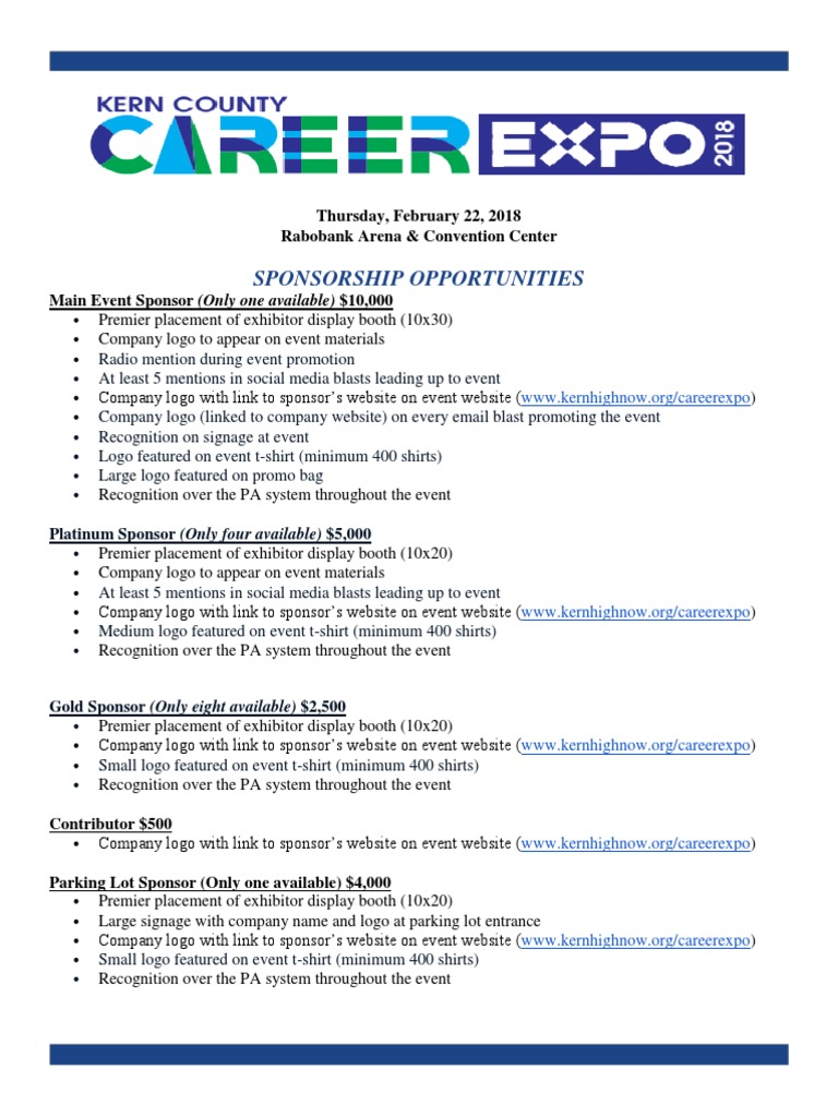 2018 KCCE Sponsorship Info | PDF | Communication