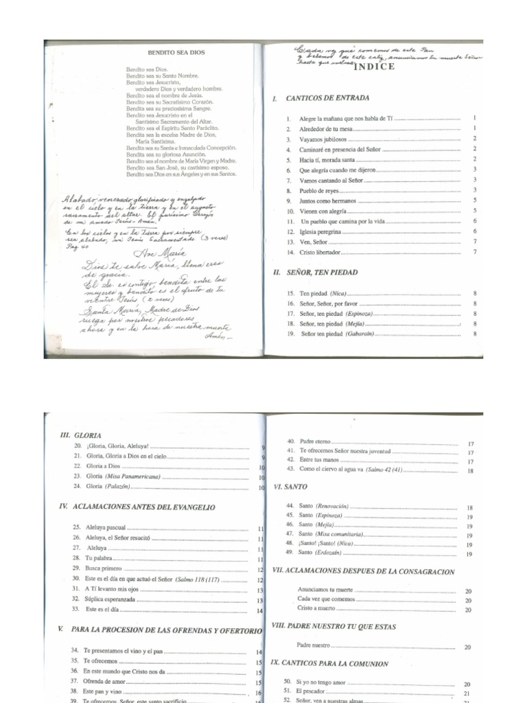 Libro de Cantos Religiosos Católicos | PDF