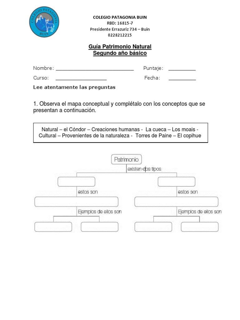 Guía de Patrimonio Natural para 2° Básico | PDF | Chile | Conservación ...