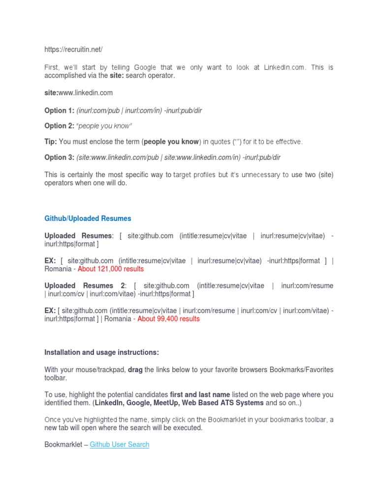 Option 1: (Inurl:com/pub - Inurl:com/in) - Inurl:pub/dir Option 2: Tip ...