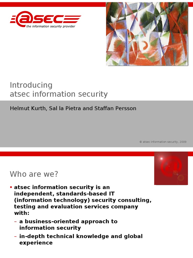 Company Presentation | PDF | Security Technology | Cyberwarfare