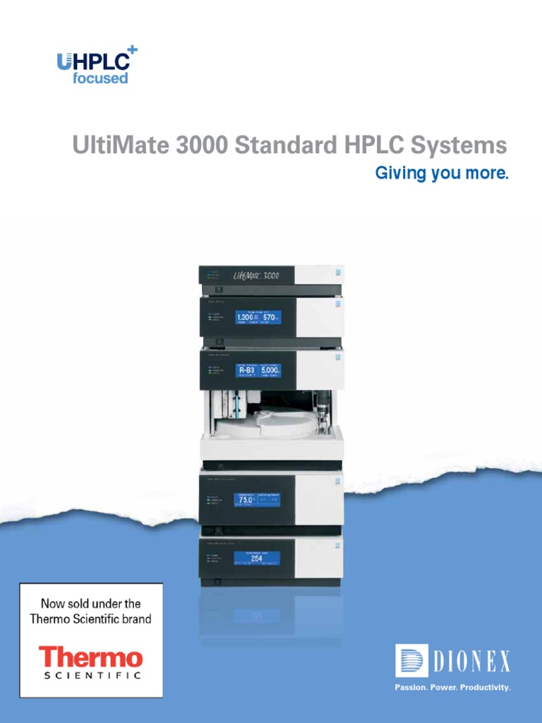 Ultimate 3000 Standard HPLC Systems: Giving You More | PDF | High ...