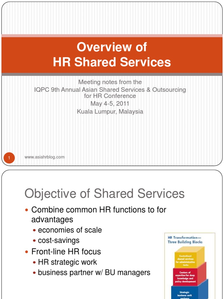 Overview of HR Shared Services | Download Free PDF | Strategic ...