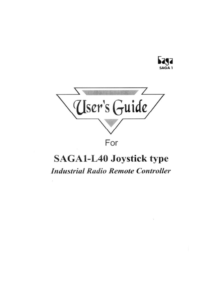 Manual Saga1 L40 Eng | PDF