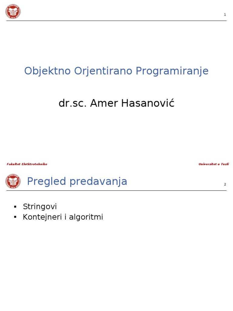 Programiranje C++ | PDF