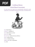 CSEC Caribbean History SBA Sample | PDF | Church Of England | Catholic ...