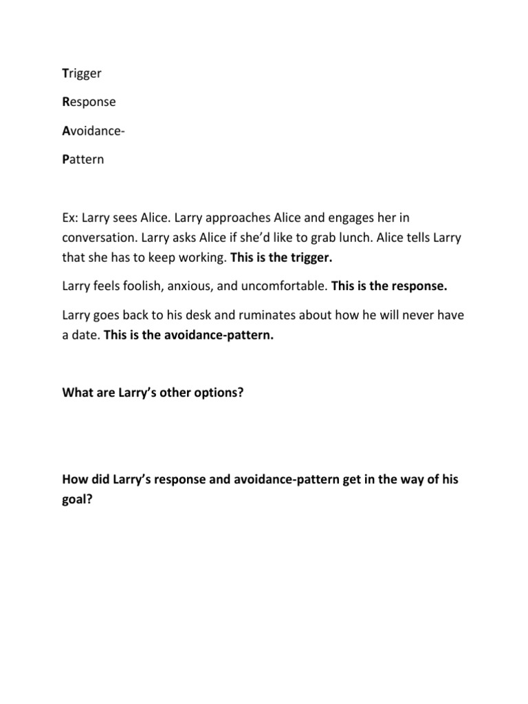 Trigger Response Avoidance-Pattern | PDF