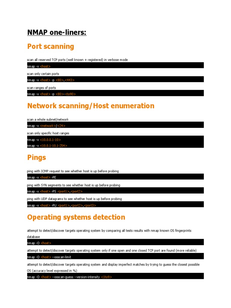 Nmap Openssl Snmpget-Walk Ldapsearch Dig Cisco IOS Tcpdump Ssldump ...