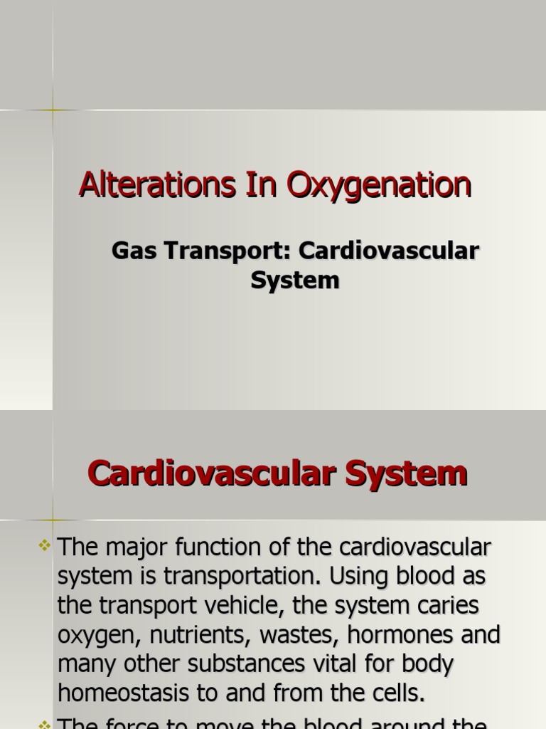 Alterations in Oxygenation 1 | PDF | Heart Valve | Heart